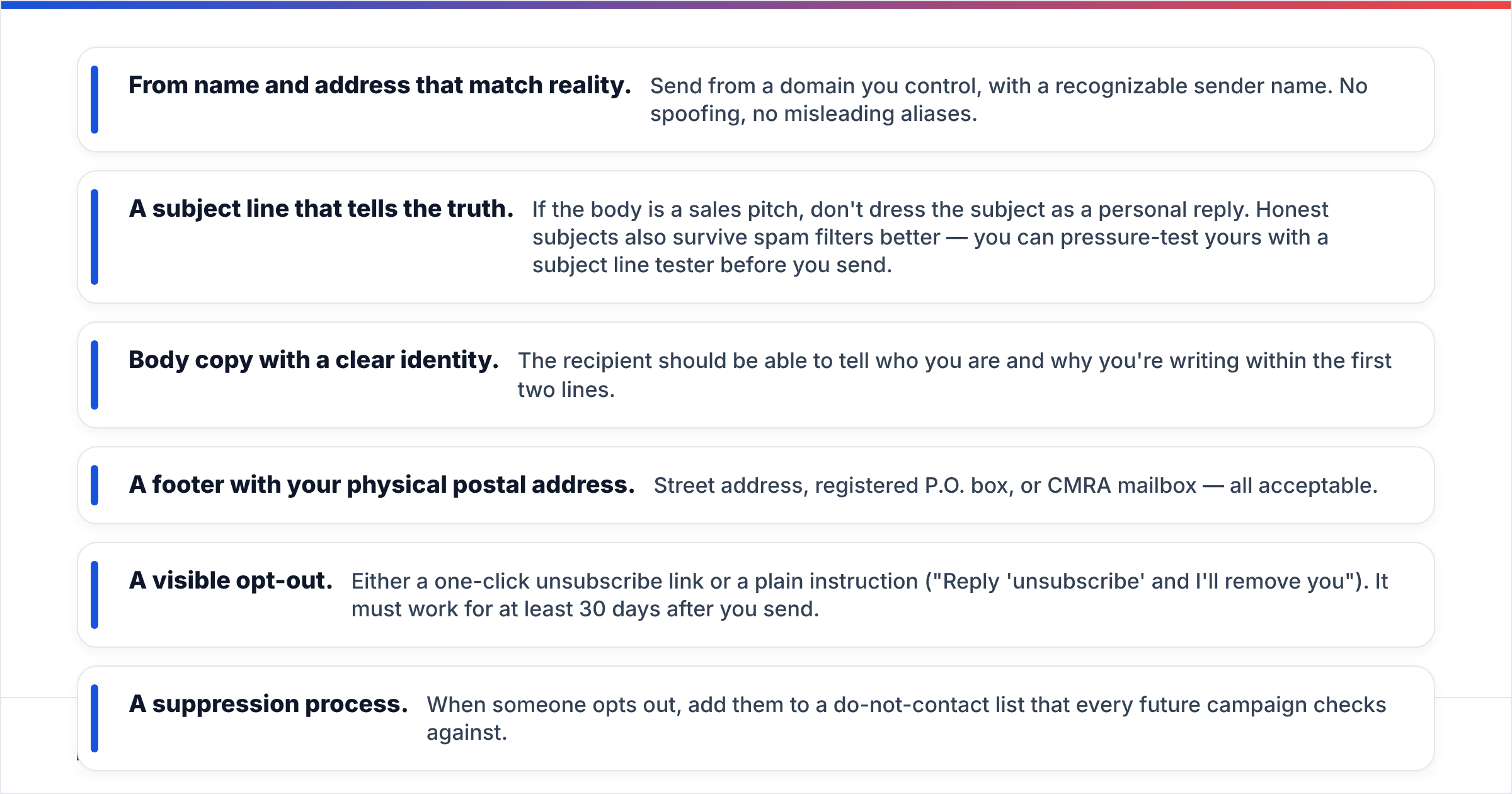 CAN-SPAM Act Guidelines: 2026 Compliance Checklist - Tomba Blog
